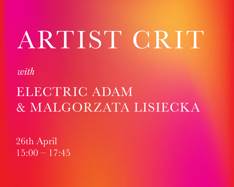 ARTIST CRIT with Electric Adam & Malgorzata Lasiecka – Sarabande Foundation